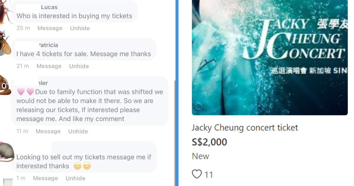 Scalpers Are Reselling Jacky Cheung Concert Tickets for Up to $2,000 ...