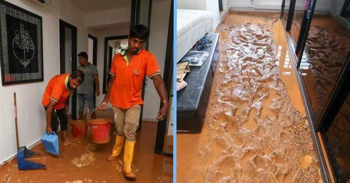 Mudslide in Yishun: Burst Pipe Causes Brown Muddy Flood in HDB Flat ...