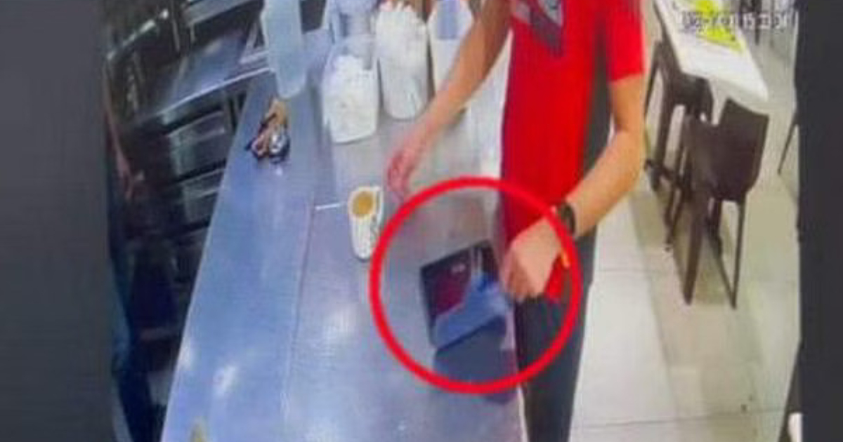 Man Caught by CCTV After Stealing iPad Used to Order Food in Restaurant ...