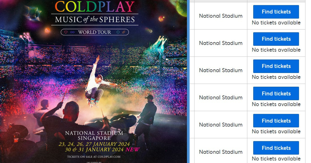 Coldplay Added 2 More Days to Their Singapore Concert After Record ...