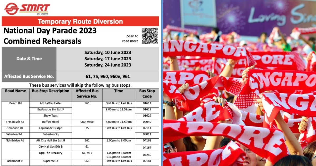 Bus Services & Some Roads Will be Amended or Closed for NDP Rehearsal ...