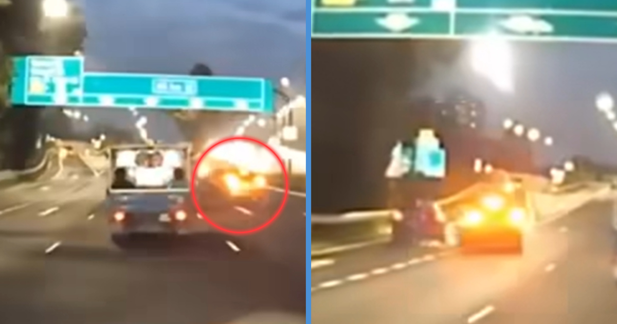 Car Causes Accident After Recklessly Cutting Across 4 Lanes Towards New ...