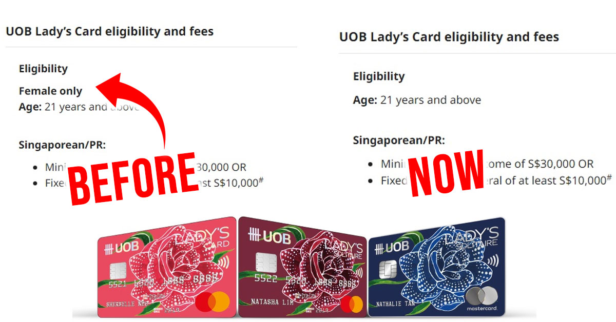 UOB Lady’s Card Now Available for Men to Apply - Goody Feed