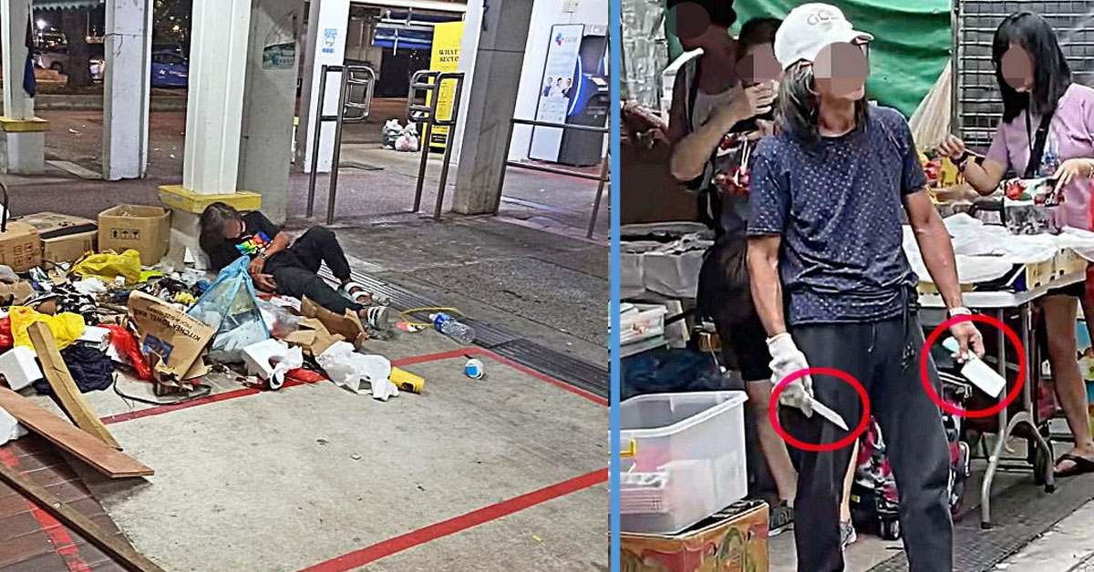 Hougang Man Threatened People With Knives After Being Told to Smoke ...