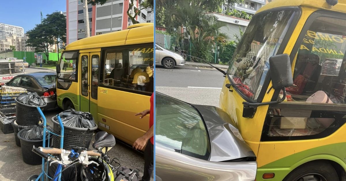 Mini-Bus With 13 Kids Crashed Into Multiple Vehicles; Nearby Cyclist ...