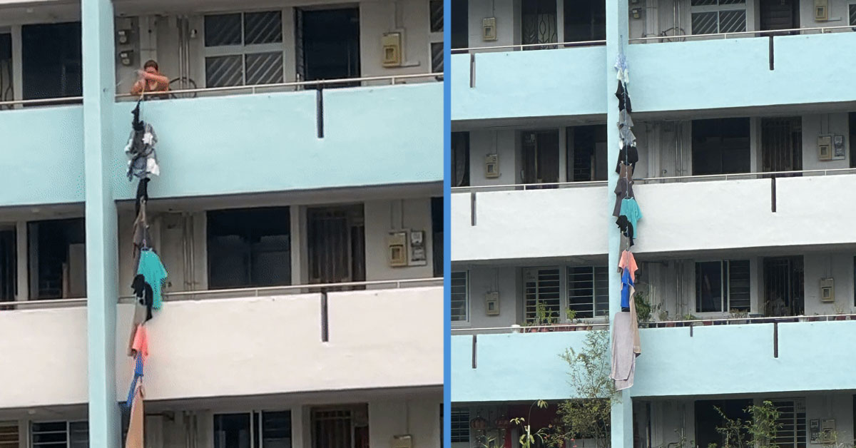 The Viral “Vertical Clothes Hanging” Was Actually Due to a Snapped ...