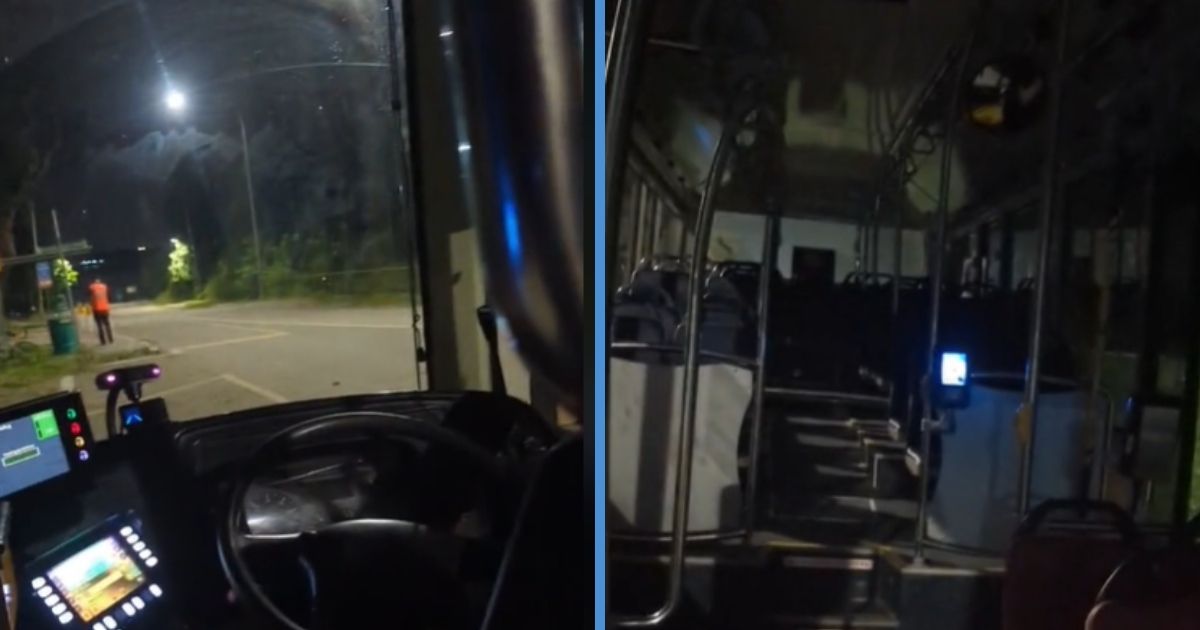 SMRT Bus Driver Allegedly Suddenly Turned Off Lights & Went Off to Pee ...