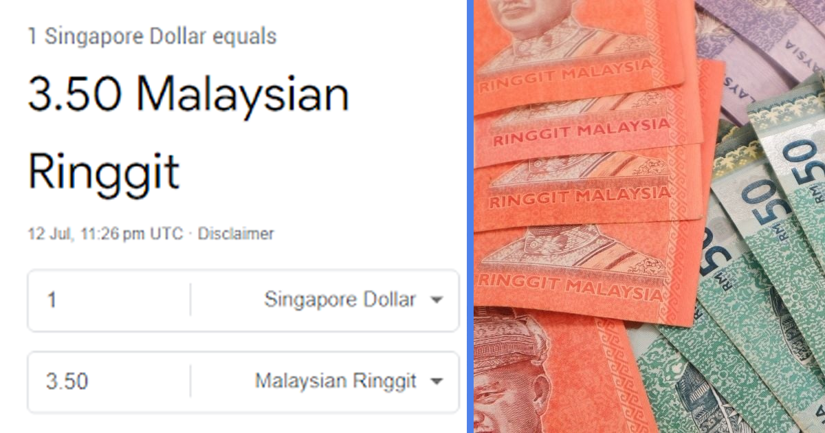 SGD1 To RM3 50 A Record High Of Singapore Dollar Against Malaysia SGD1 To RM3 50 A Record High Of Singapore Dollar Against Malaysia