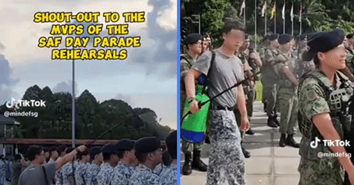 Video of Soldiers “Watering” Soldiers in SAF Day Parade Rehearsals Went ...