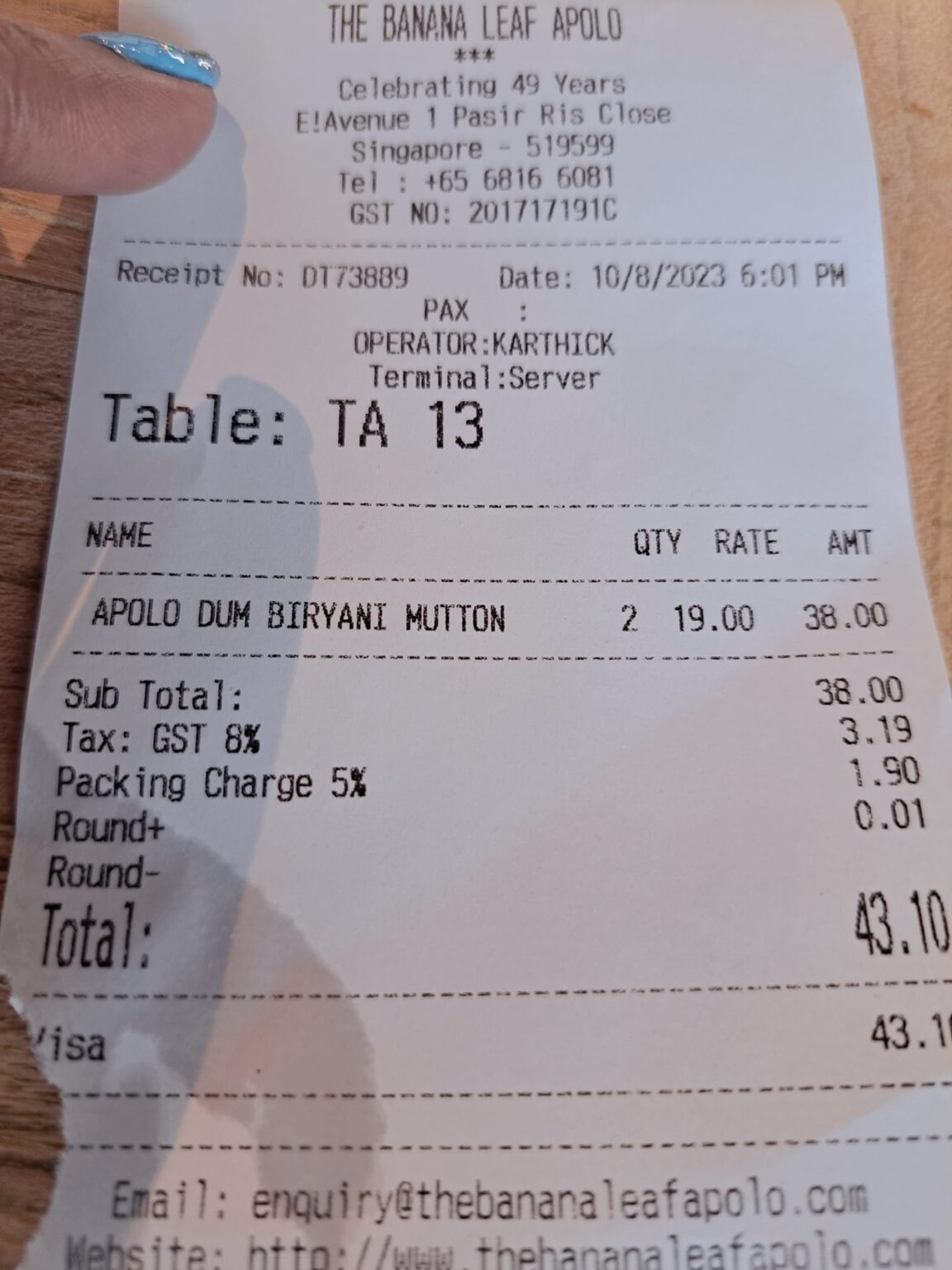 Singapore Eatery Chain Charges 5% “Takeaway Charge", Calling it ...