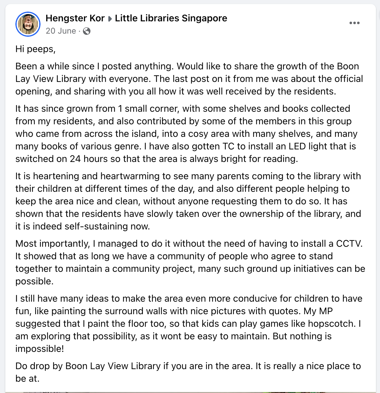 Free Library in HDB Void Deck Closing After Children “Abuse” the ...