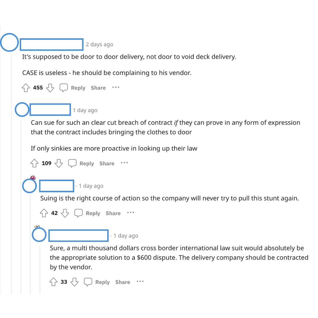 Courier Responds After Being Accused of Leaving 1,300kg of Clothes on ...