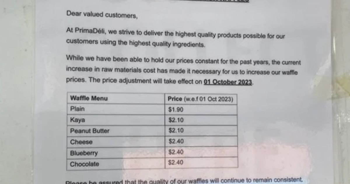 PrimaDeli Increases Their Waffle Prices by $0.20 Each Due to Increase ...