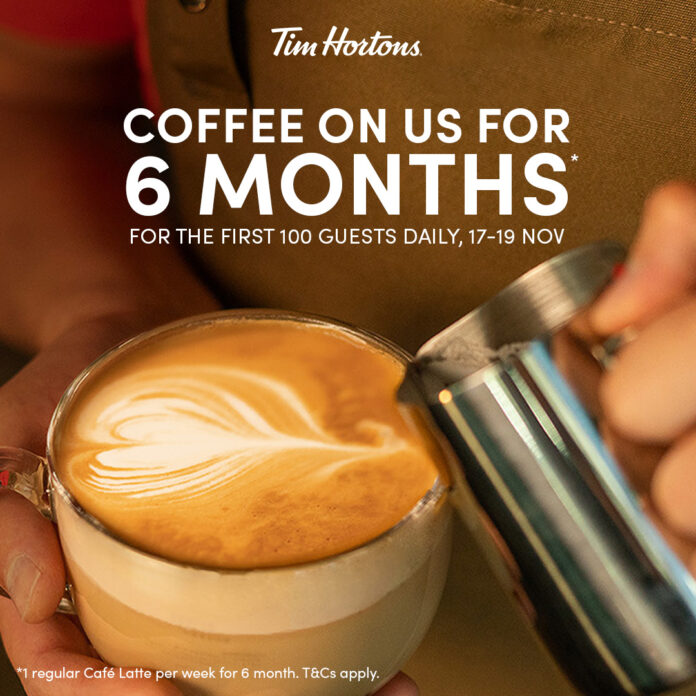First Tim Hortons Opening in VivoCity This Friday (17 Nov) - Goody Feed