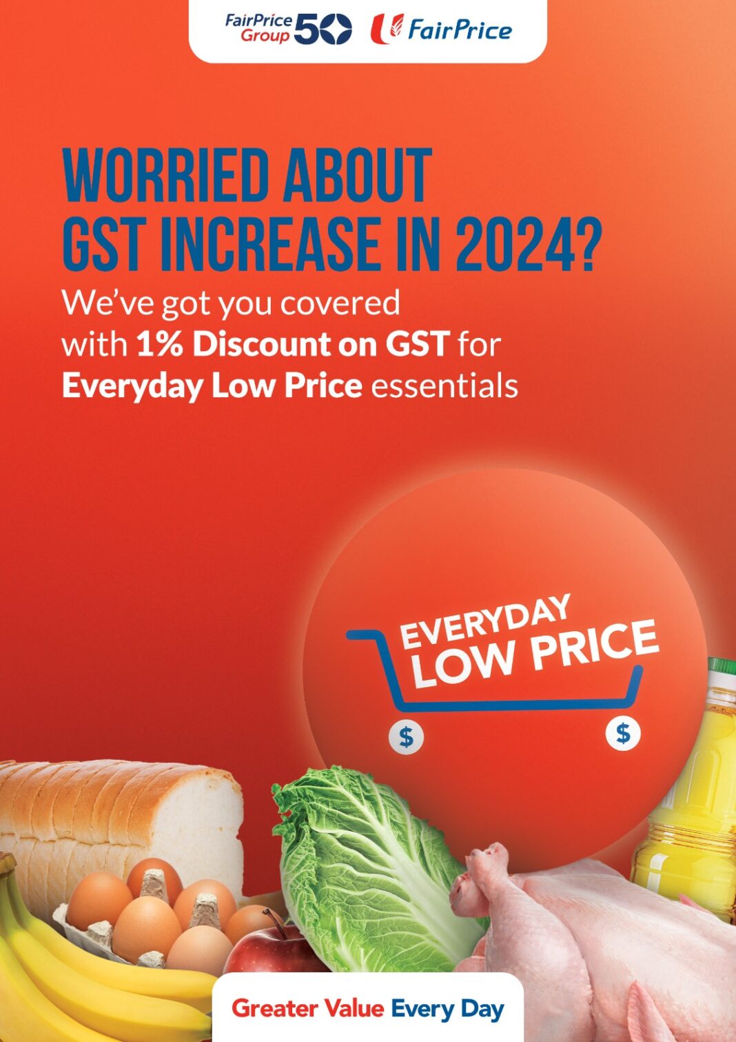 NTUC FairPrice Will Absorb GST Increase on 500 items in the First Half ...