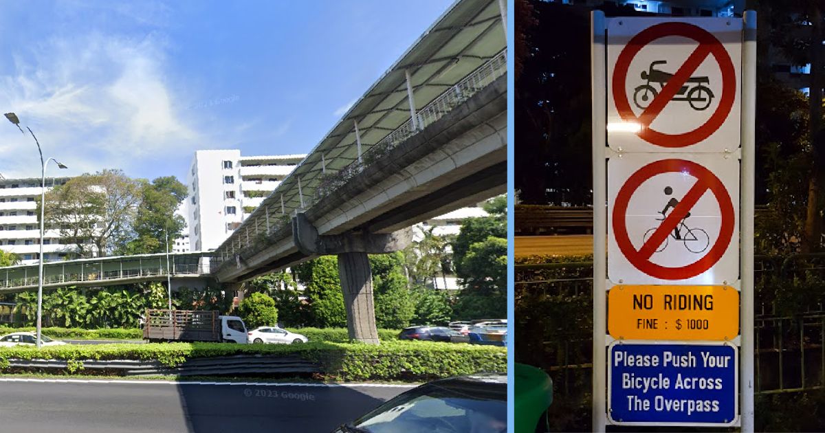 People Are Moving in Fear at Aljunied Overhead Bridge Due to Cyclists ...