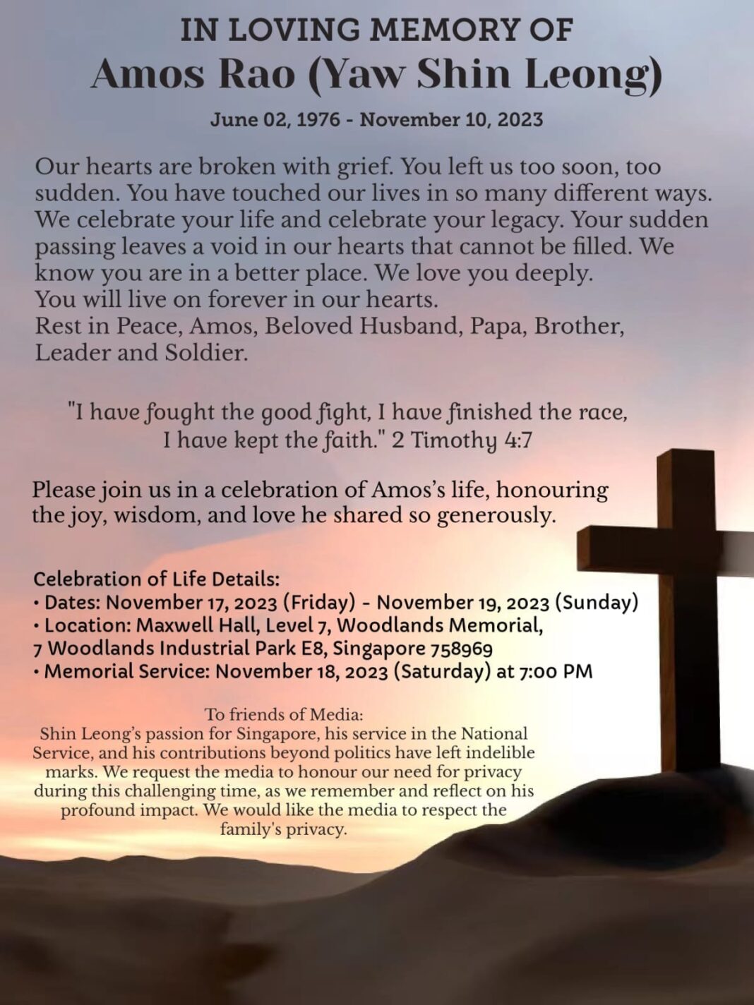 5 Facts About Former WP MP Yaw Shin Leong, Who Dies at Age 47 - Goody Feed