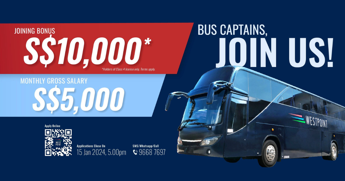 A Firm in S’pore is Offering $5,000 Monthly Salary for Bus Drivers With ...