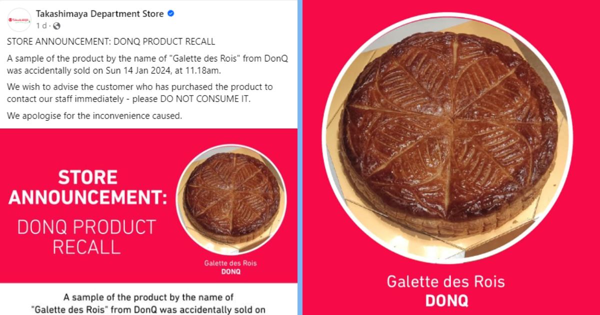 Bakery in Takashimaya Accidentally Sold a Cake Sample That Wasn’t Meant ...