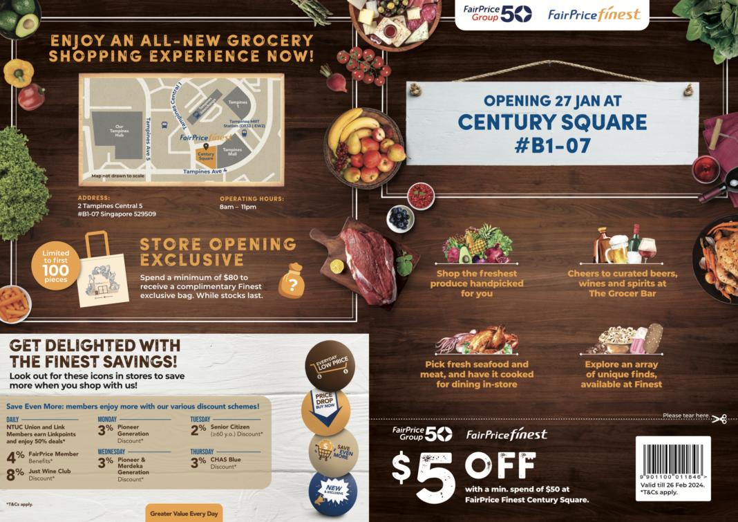 New NTUC FairPrice Finest in Century Square Will Have People to Cook ...