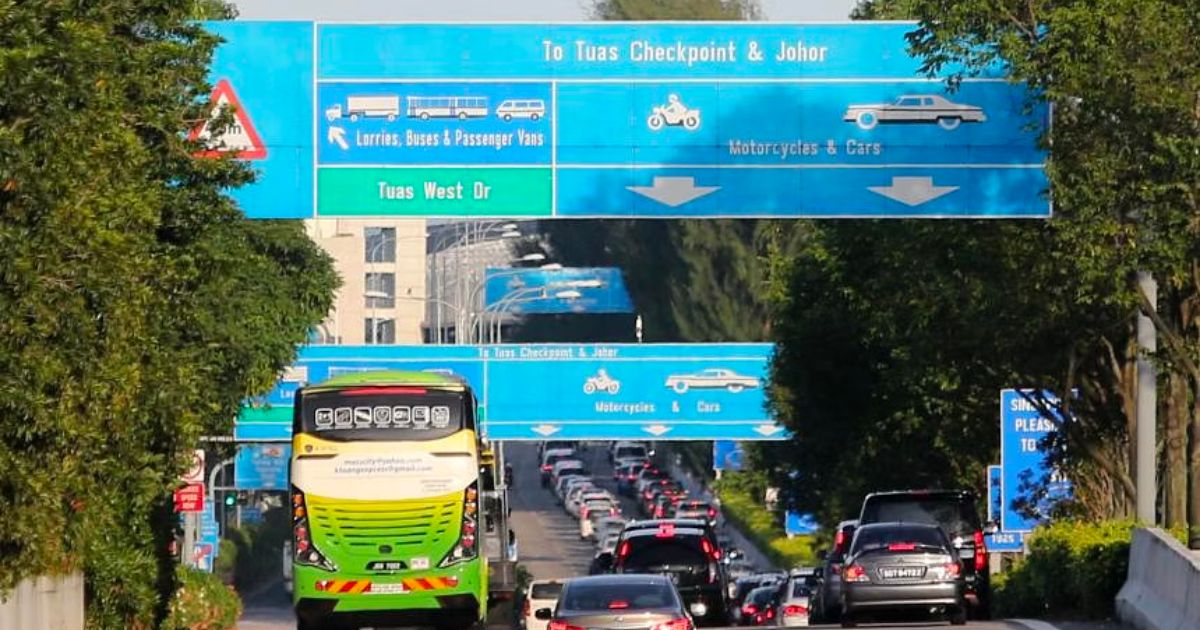 Larger Cars Will Use Bus Lanes at Tuas Checkpoint to Enhance Clearance ...