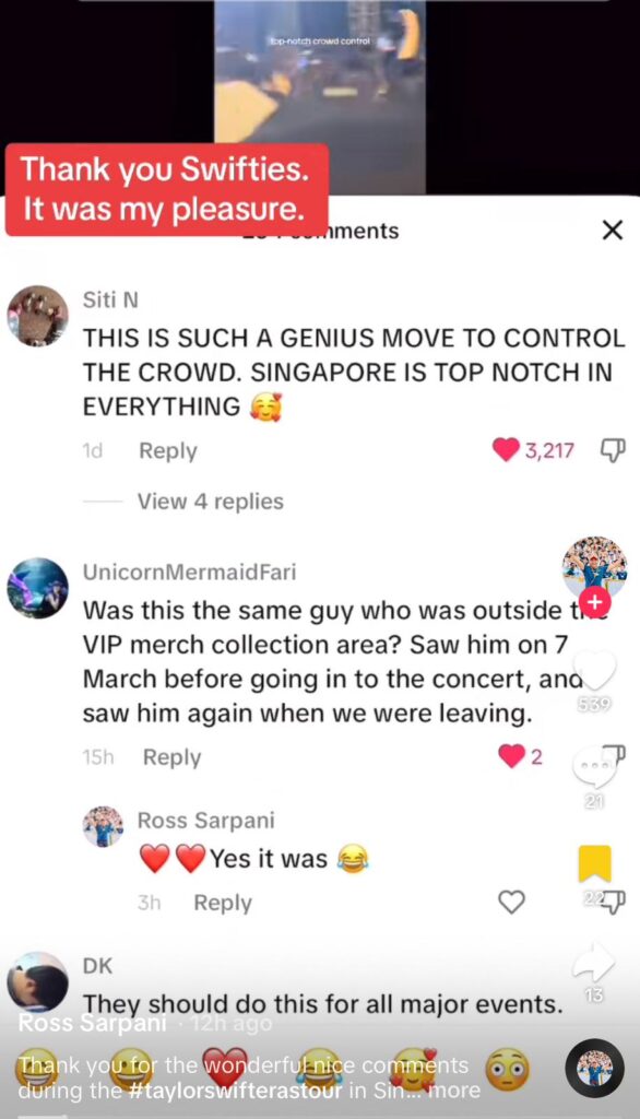 Why International Swifties Praise Singapore for Exceptional Crowd ...