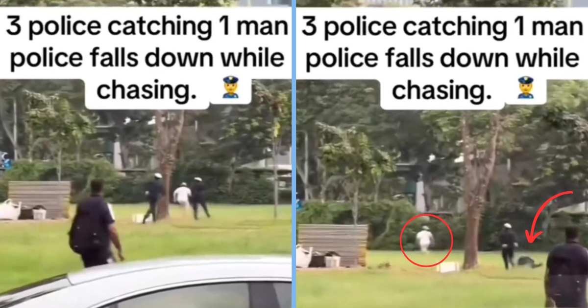Police Chase Suspicious Man Outside Aljunied MRT Station; One Officer ...