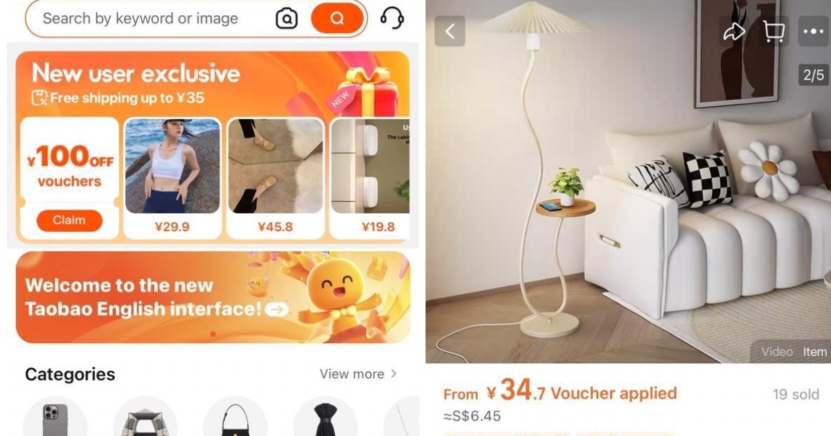 Taobao Launches English Interface in S’pore With Auto Price Conversion ...