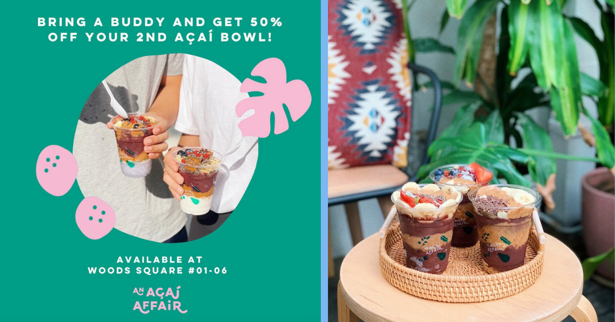 50% Off 2nd Acai Bowl At An Acai Affair's Wood Square Outlet From Mon ...