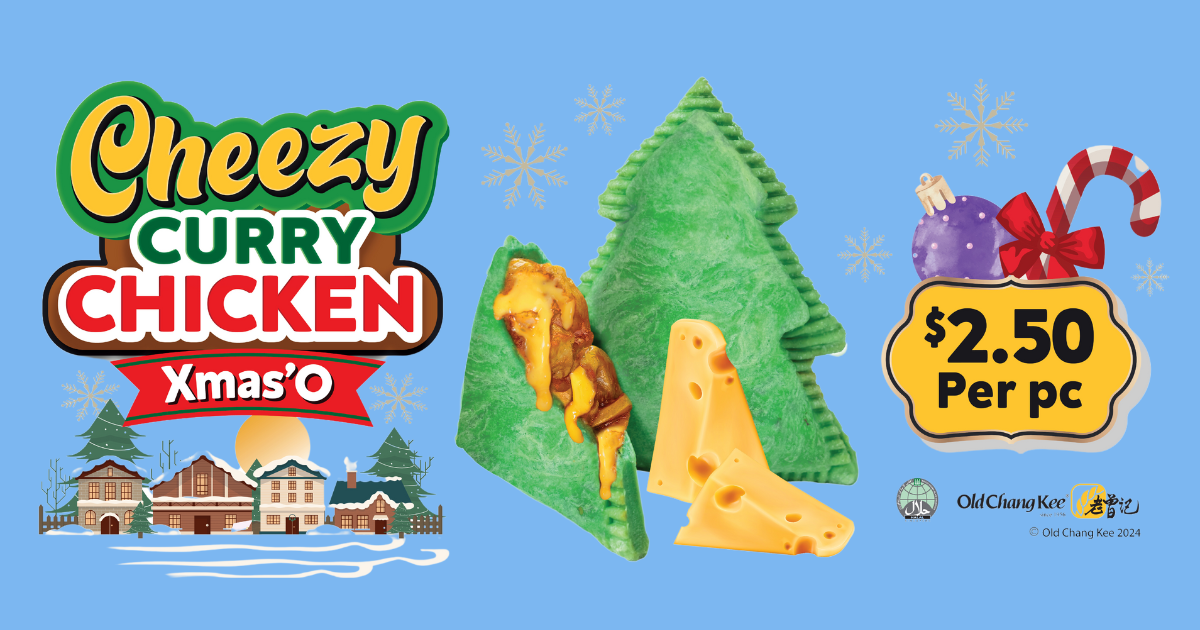 Old Chang Kee's New Cheesy Curry Chicken Xmas'O Puff Available ...