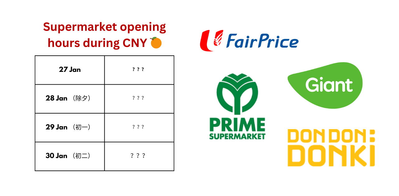 Ultimate Guide to the Opening Hours of Supermarket Chains During CNY ...