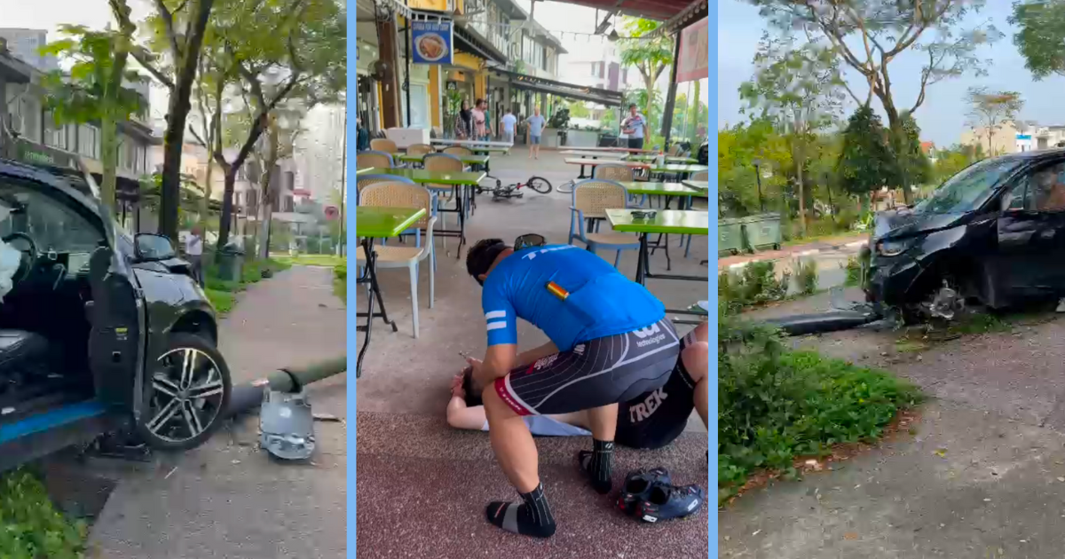 BMW Crashes into Jalan Kayu Restaurant after Failed Overtaking Attempt ...