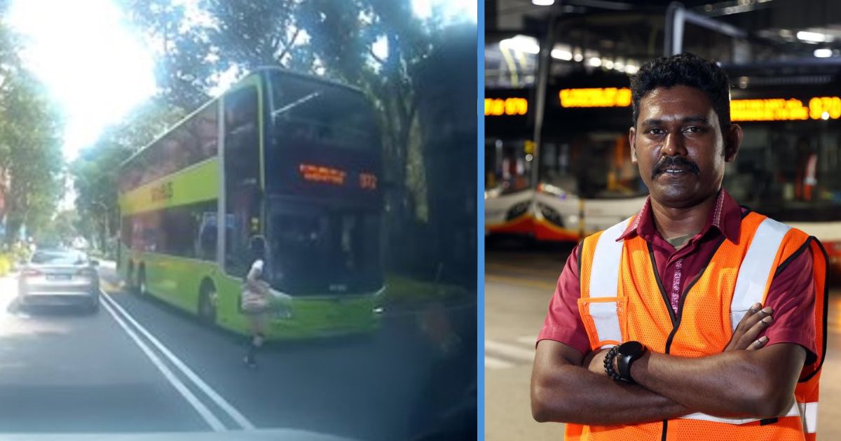 SMRT Bus Captain's Quick Reflexes Save Headphone-Wearing Pedestrian ...