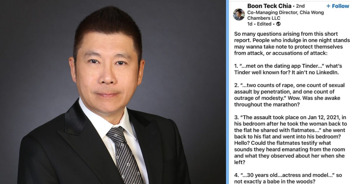Law Society Vice-President Chia Boon Teck Resigns after Controversial ...