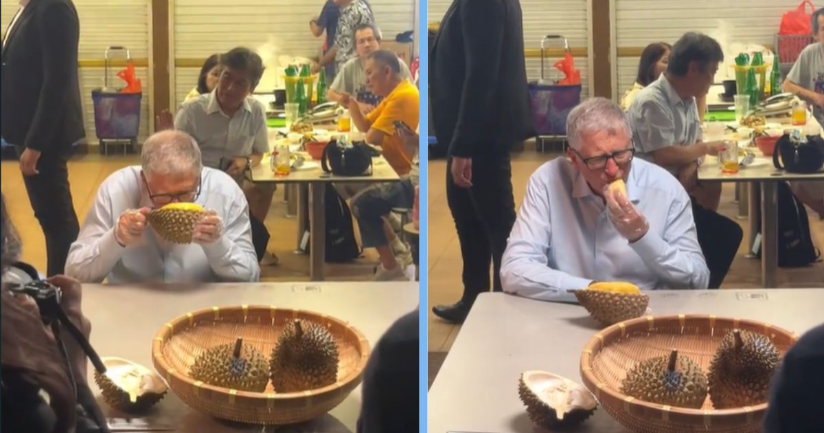 Bill Gates Samples Local Delicacies at Singapore's Newton Food Centre ...