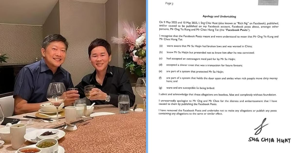 Facebook User Rich Sng Apologises and Withdraws Defamatory Posts ...