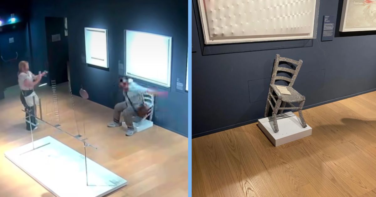 Tourist Pretends to Sit on Swarovski Crystal Van Gogh Tribute Chair, Slips and Breaks It - Goody ...