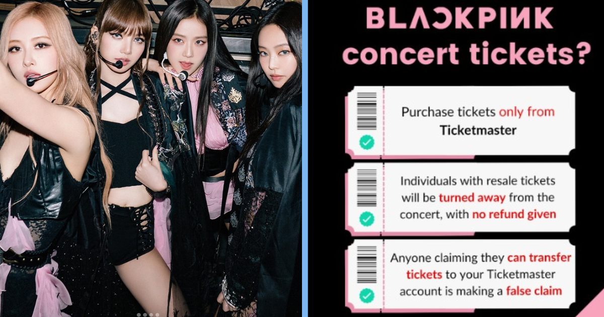 Singapore Police Ban Blackpink Concert Ticket Resales on Carousell, Facebook, TikTok amid Scam ...