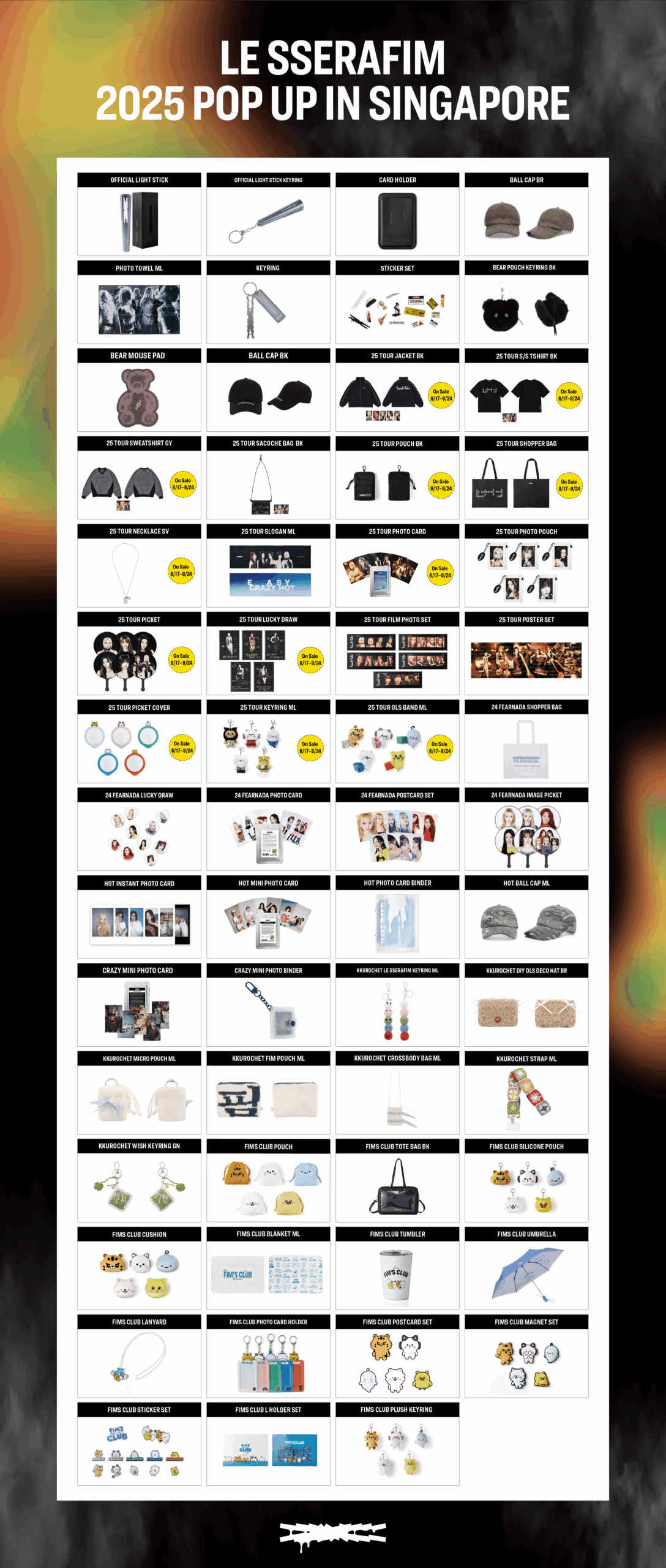 Le Sserafim Pop-up at Funan Mall: Exclusive Merch and Free Photocard ...