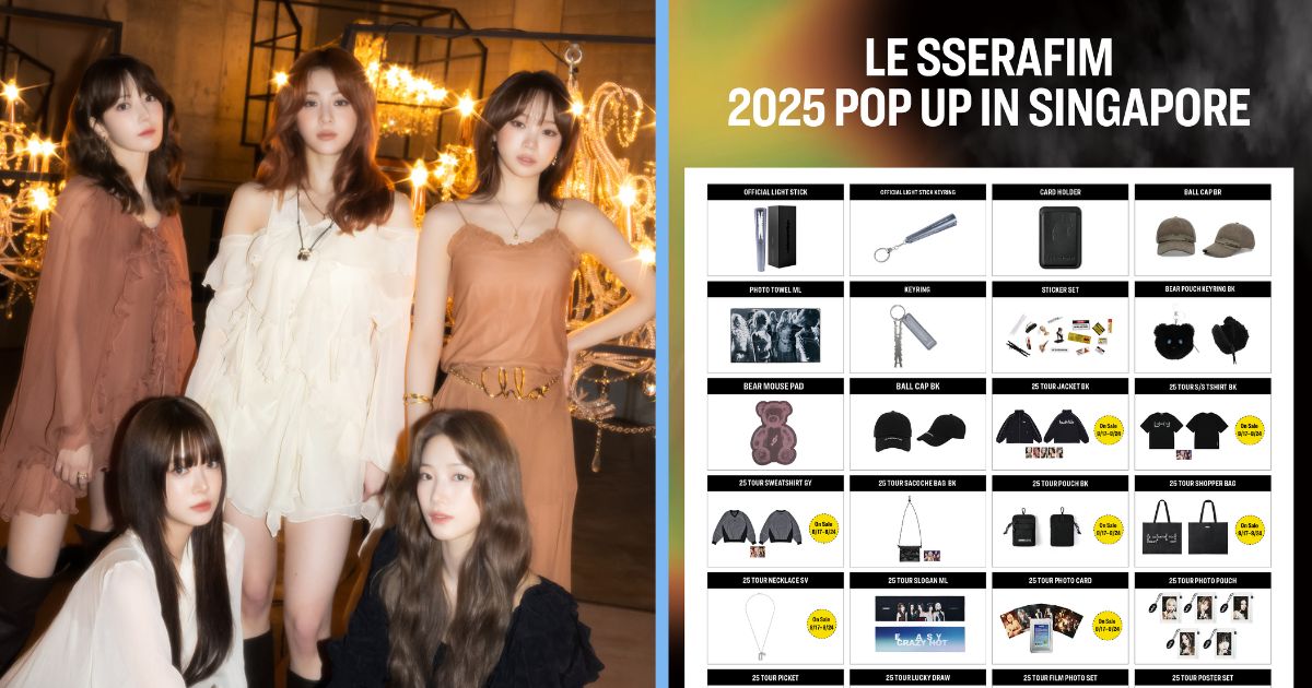 Le Sserafim Pop-up at Funan Mall: Exclusive Merch and Free Photocard ...